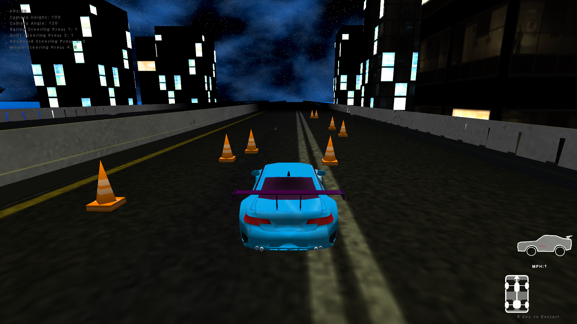 GMS1 Car Physics Engine - Edge of Horizons - for GameMaker 1.4
